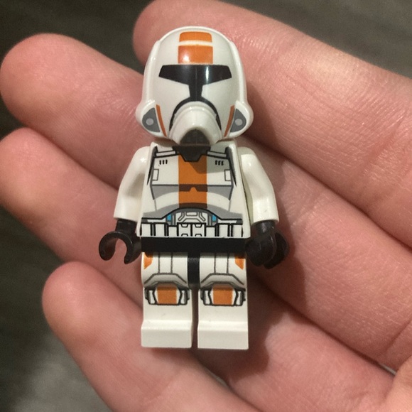 Lego | Toys | Lego Republic Trooper Minifigure Star Wars Clone Troop Orange Markings | Poshmark